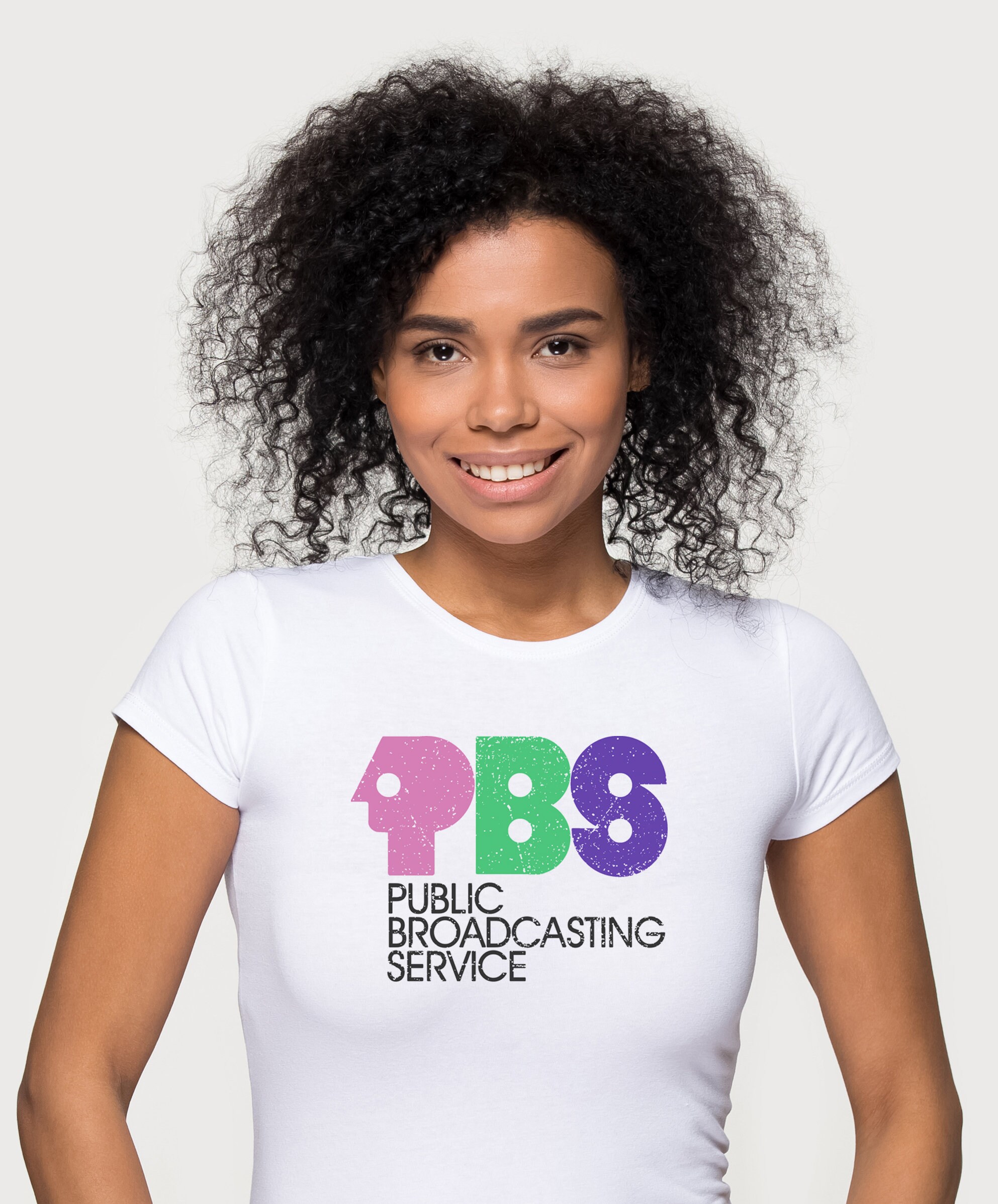 Pbs T Shirt Public Broadcasting Service Color Version Vintage And Fun