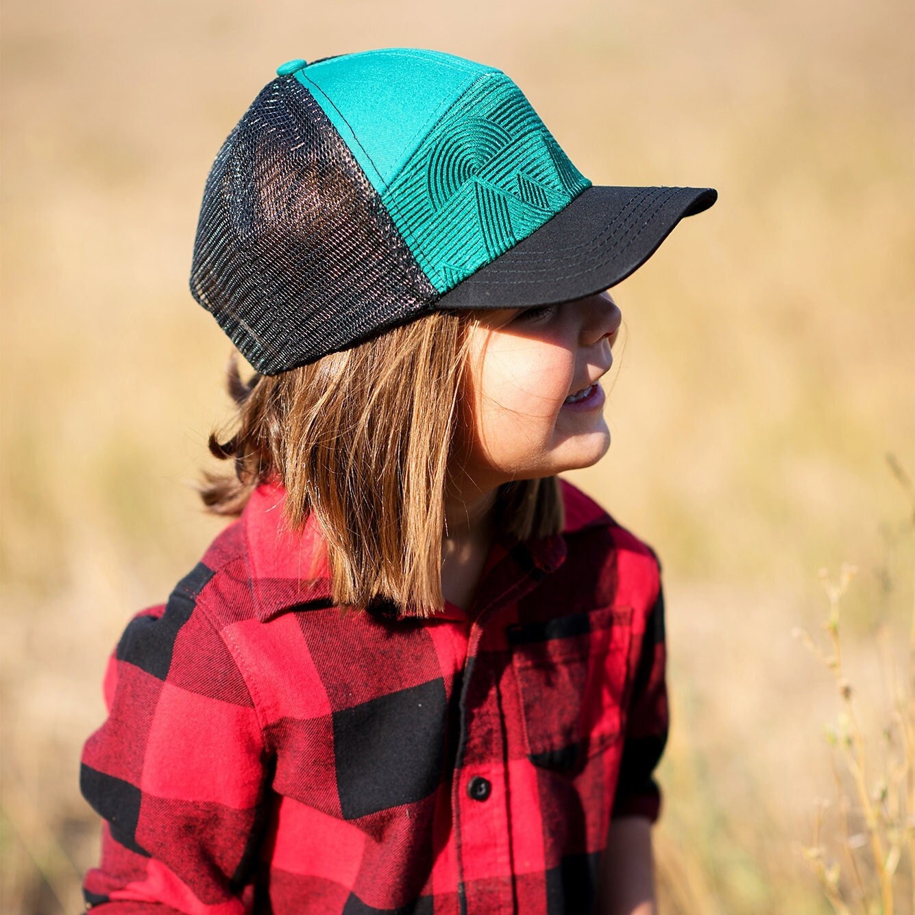 Green Trucker Hat for Kids, Matching Hats - Etsy