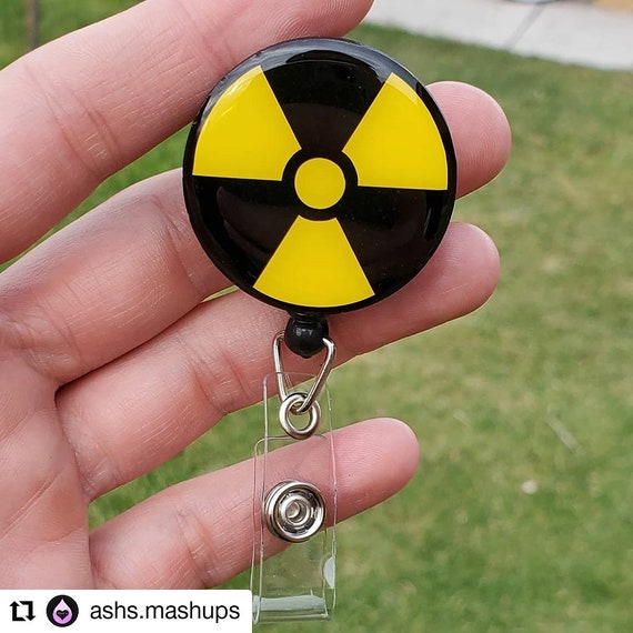 Radiation Symbol Badge Reel | Etsy