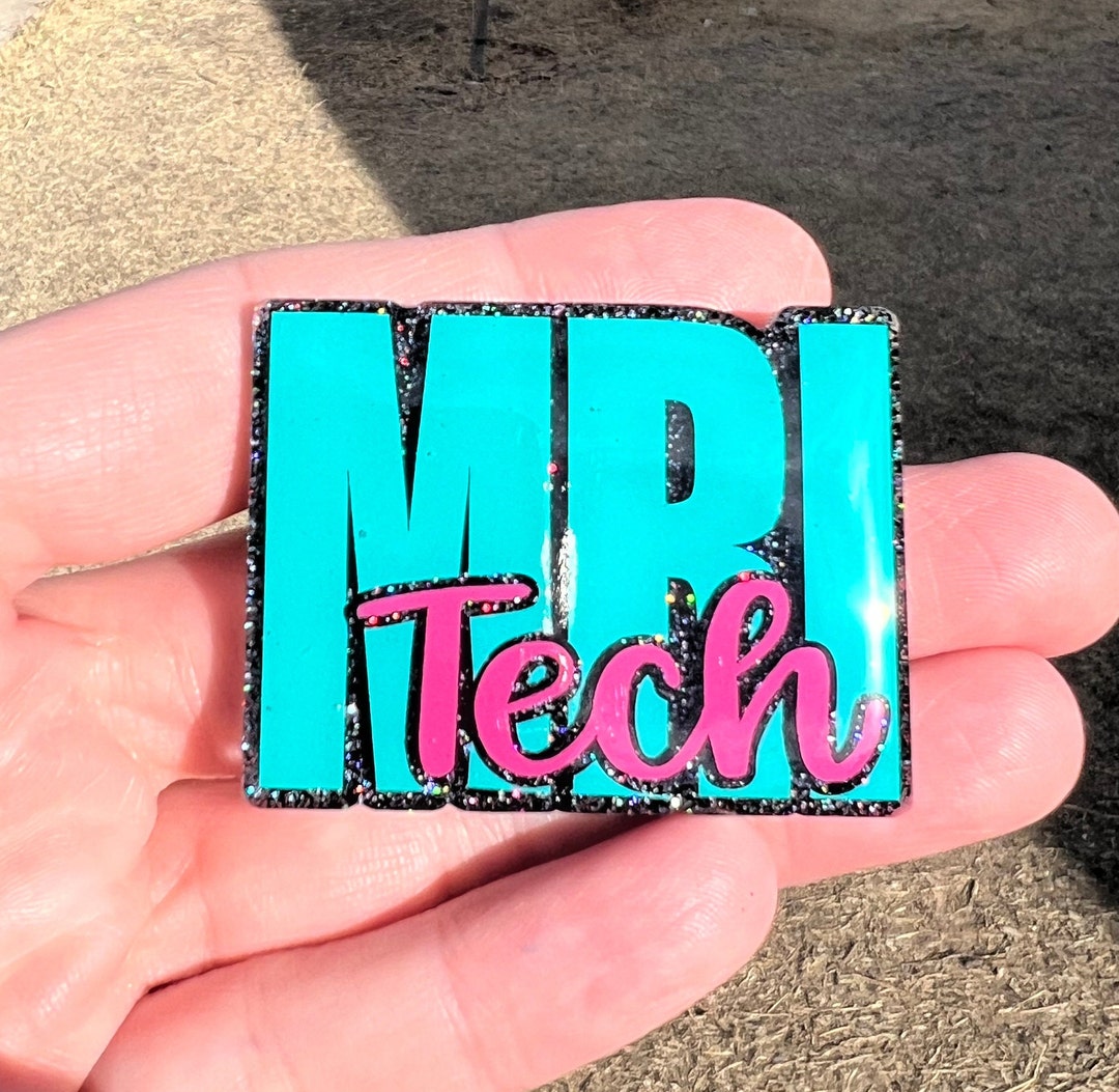 MRI Tech Badge Reel, Custom Color Choices, Radiology Badge Reel - Etsy