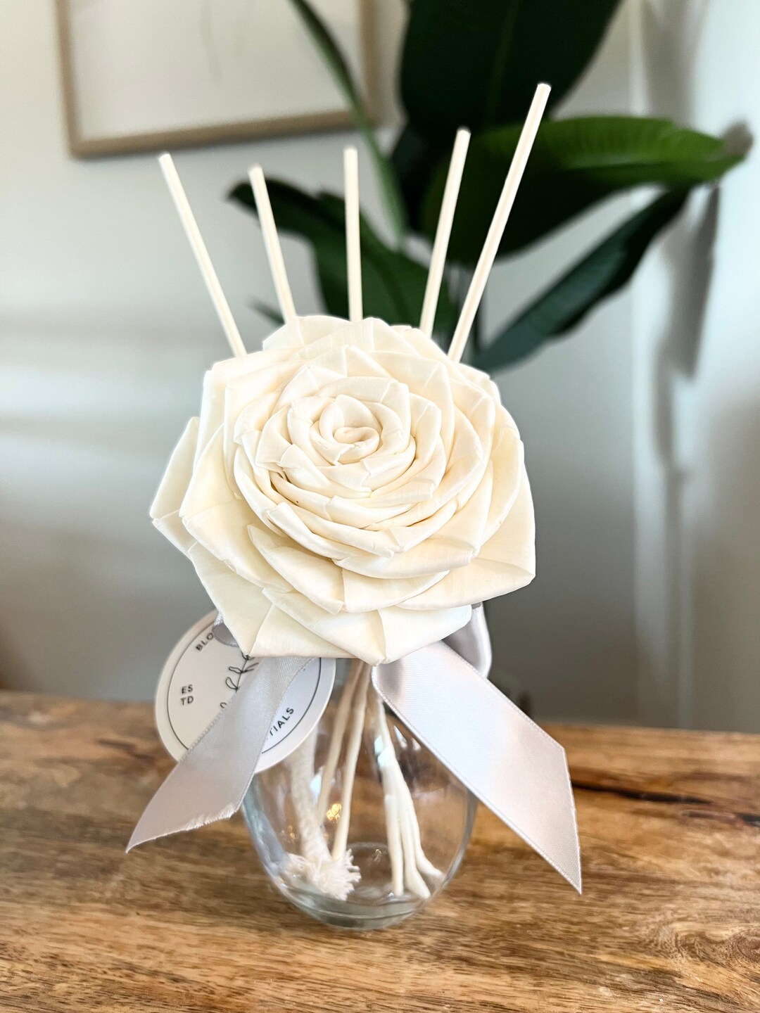 Sola Wood Flower - Damask Rose | Diffuser Reed Set | Dried Flower ...