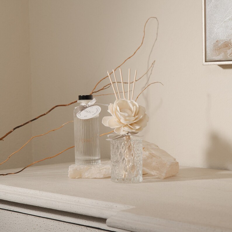 Sola Wood Flower English Rose Diffuser Reed Set Dried - Etsy