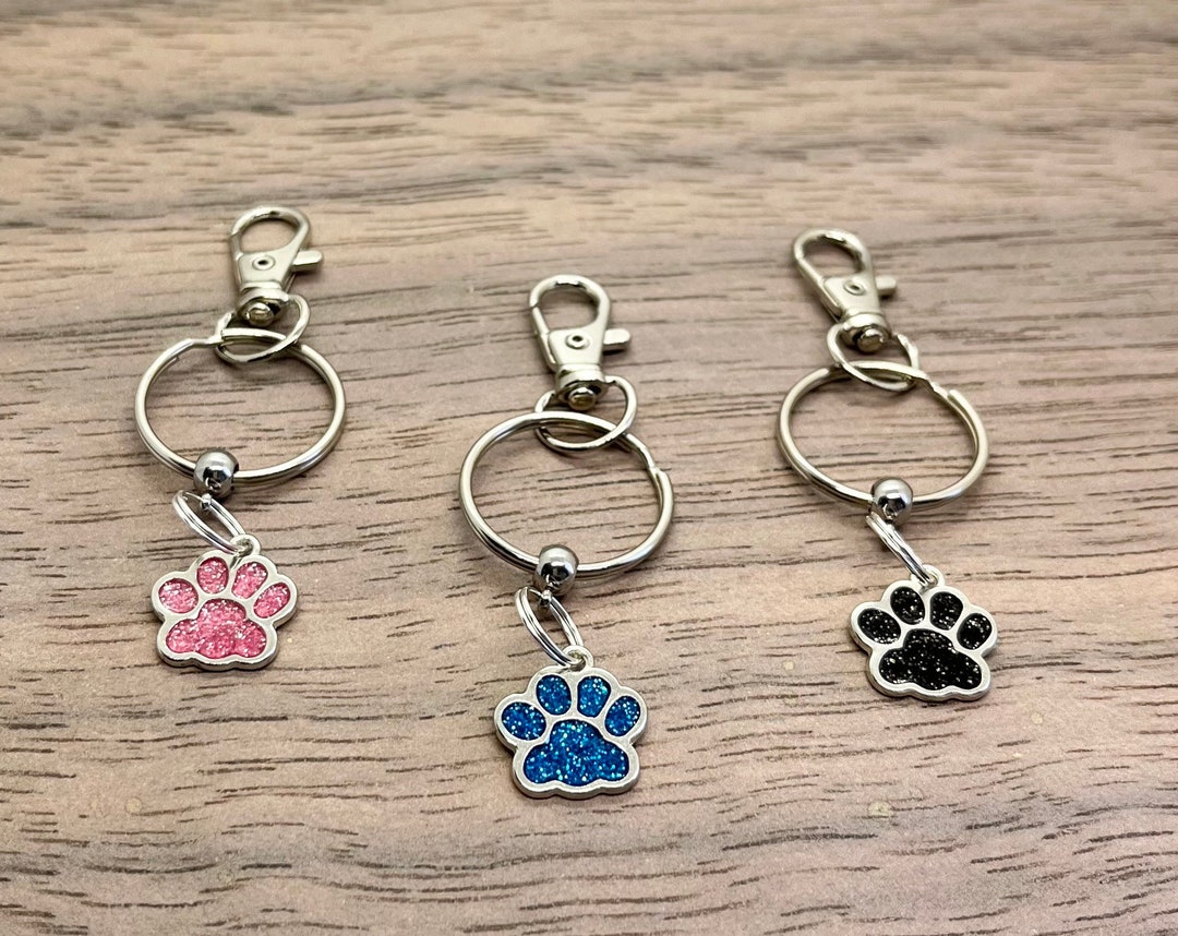 Dog Paw Keychain Zipper Pull Backpack Charm Purse Charm - Etsy