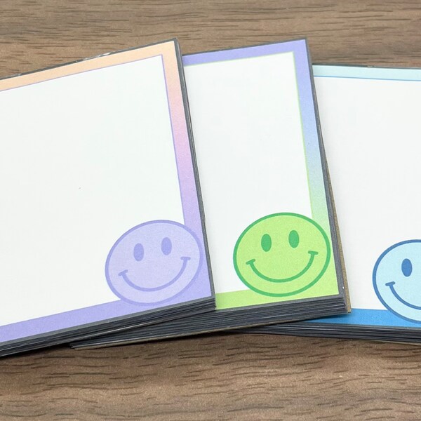 Smiley Face Notepads - Etsy