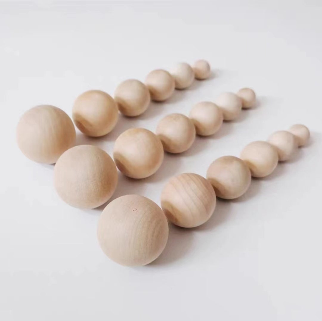 Solid Wood Ball Solid Wood Handle - Etsy UK