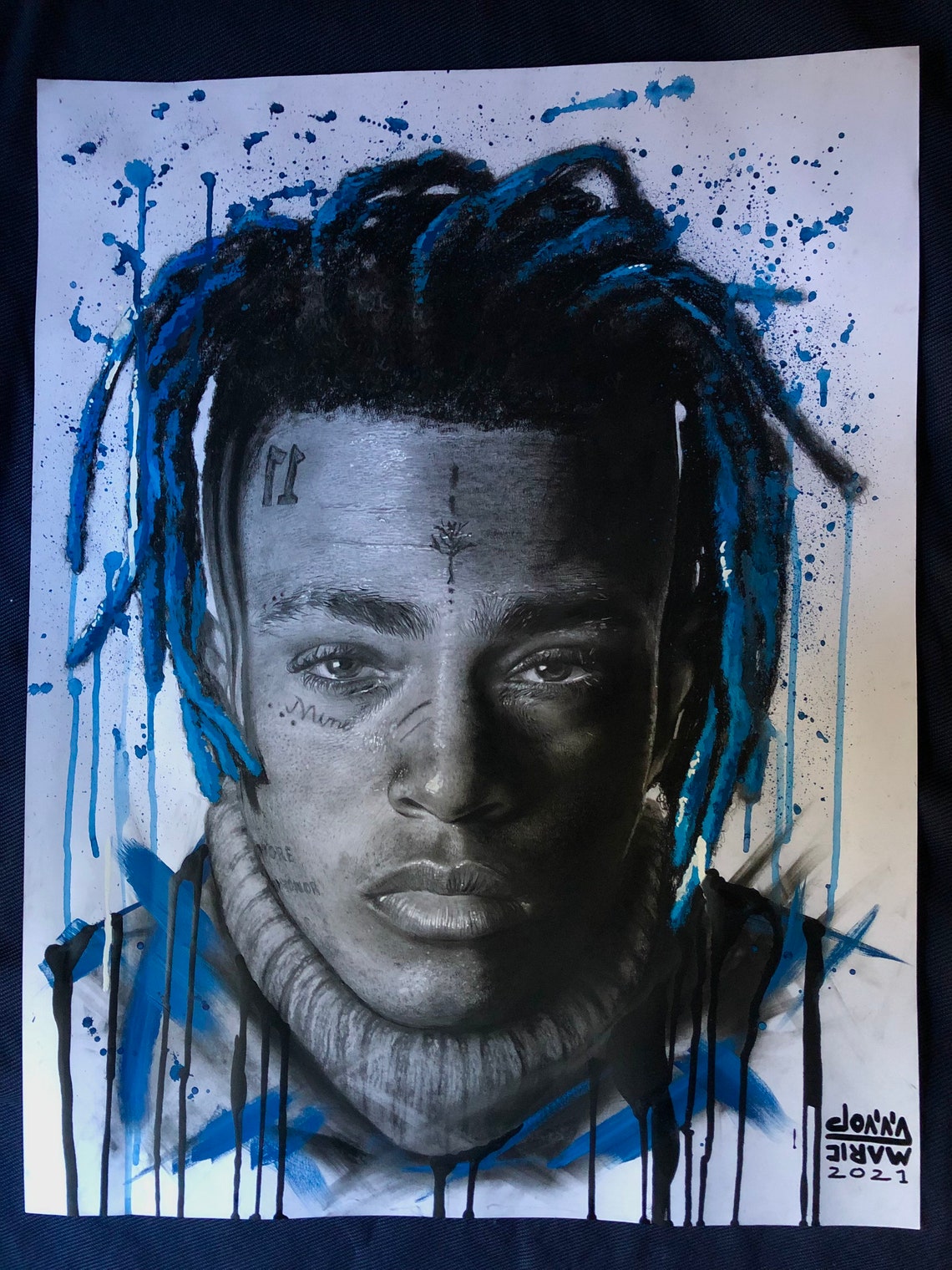Xxxtentacion Portrait 65x50cm - Etsy