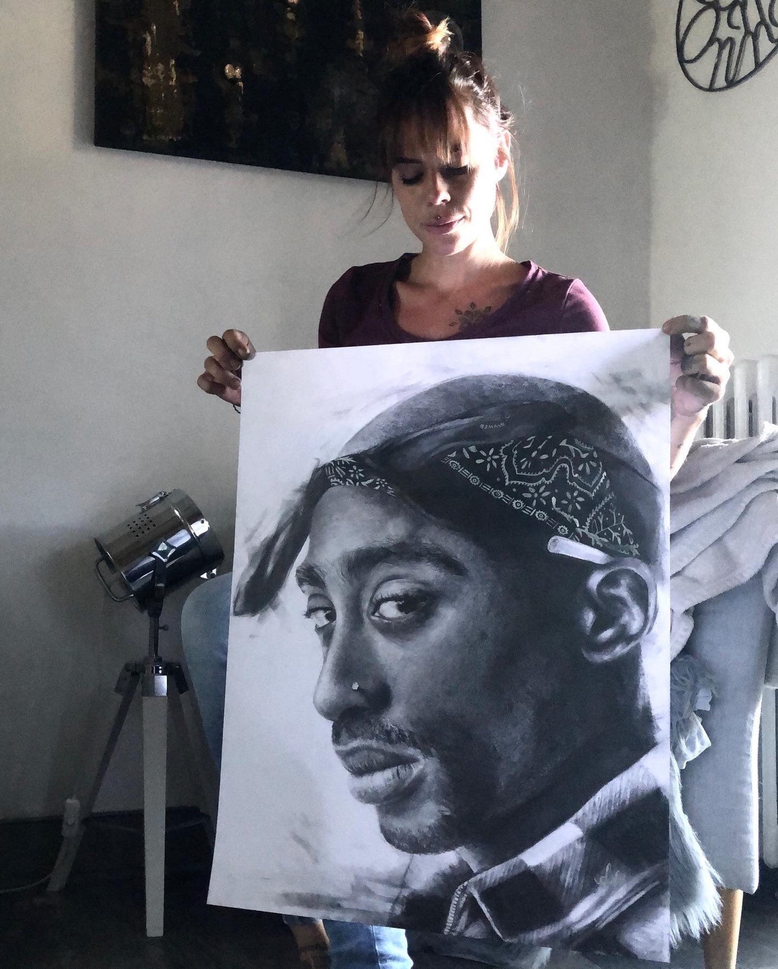 Portrait 2pac - Etsy