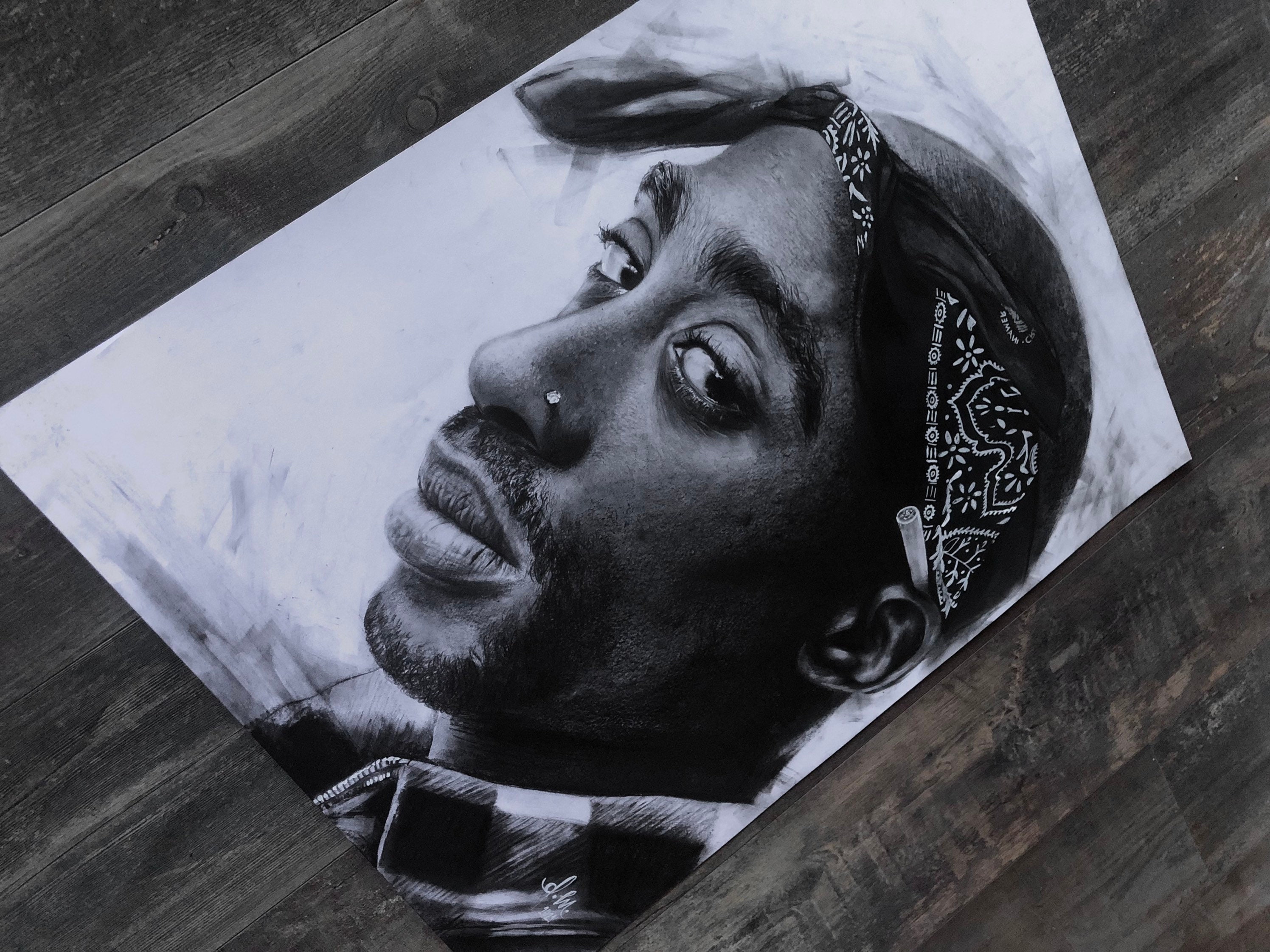 Portrait 2pac - Etsy