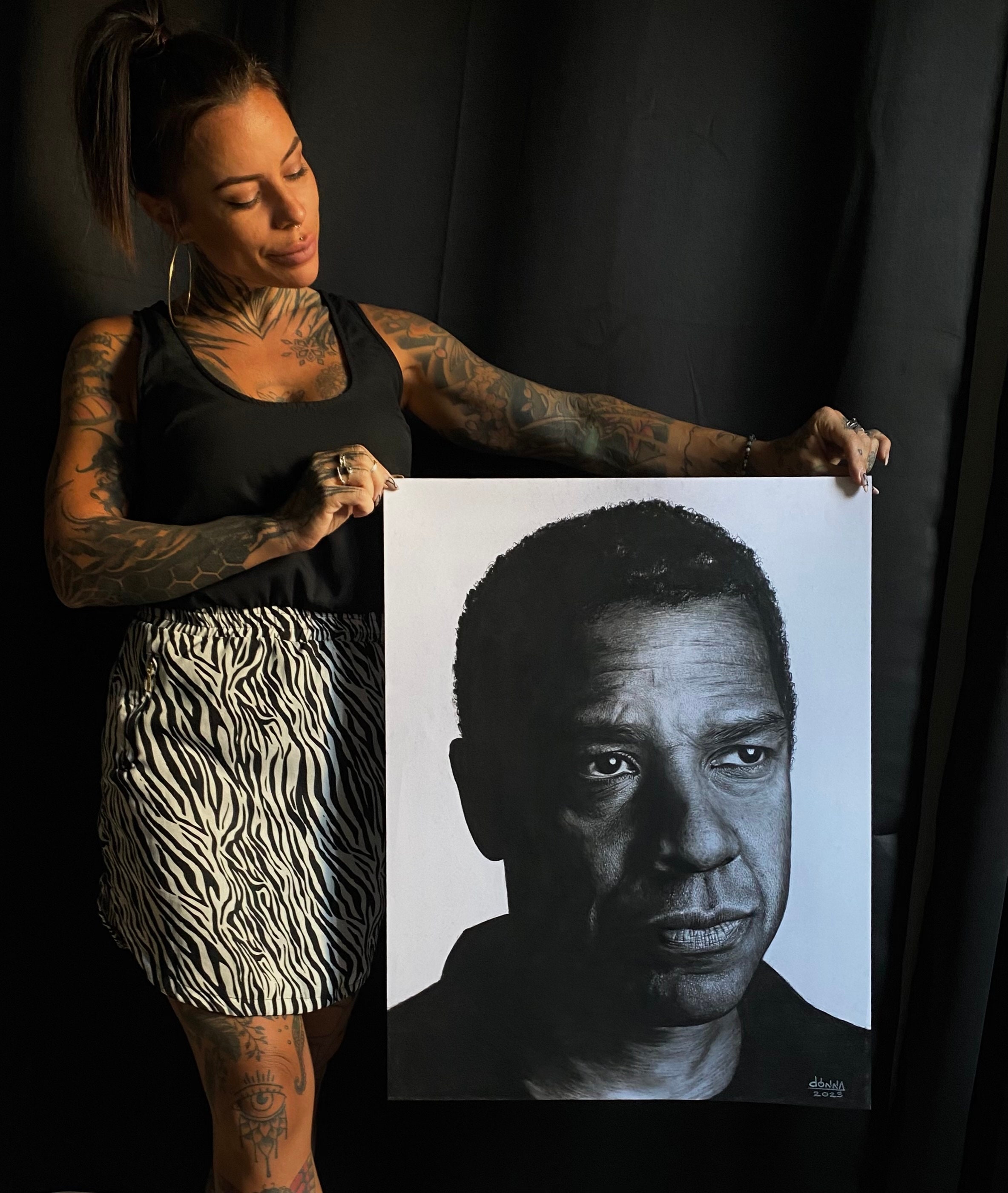 Graphite Drawing of Denzel Washington - Etsy