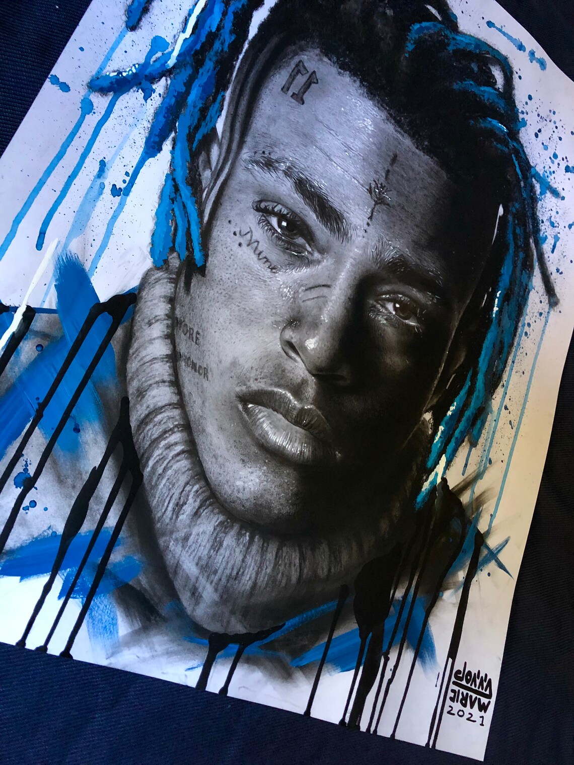 Xxxtentacion Portrait 65x50cm - Etsy