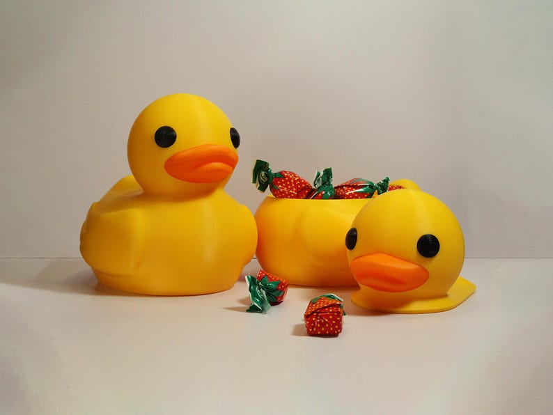 Cute Rubber Duck Desk Candy Dish, Office Organizer, Fun Gift for ...