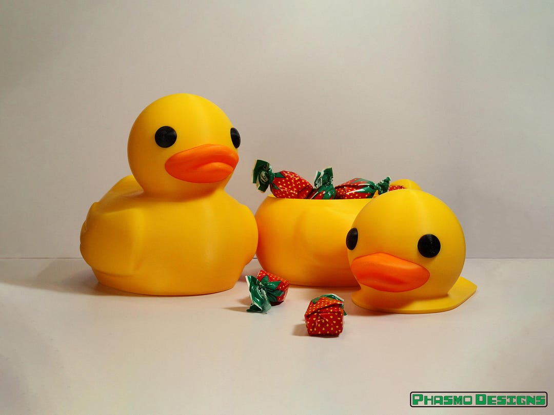Rubber Duck Candy Bowl, Cute 3D Printed Duck Dish, Fun Duck Decor for ...