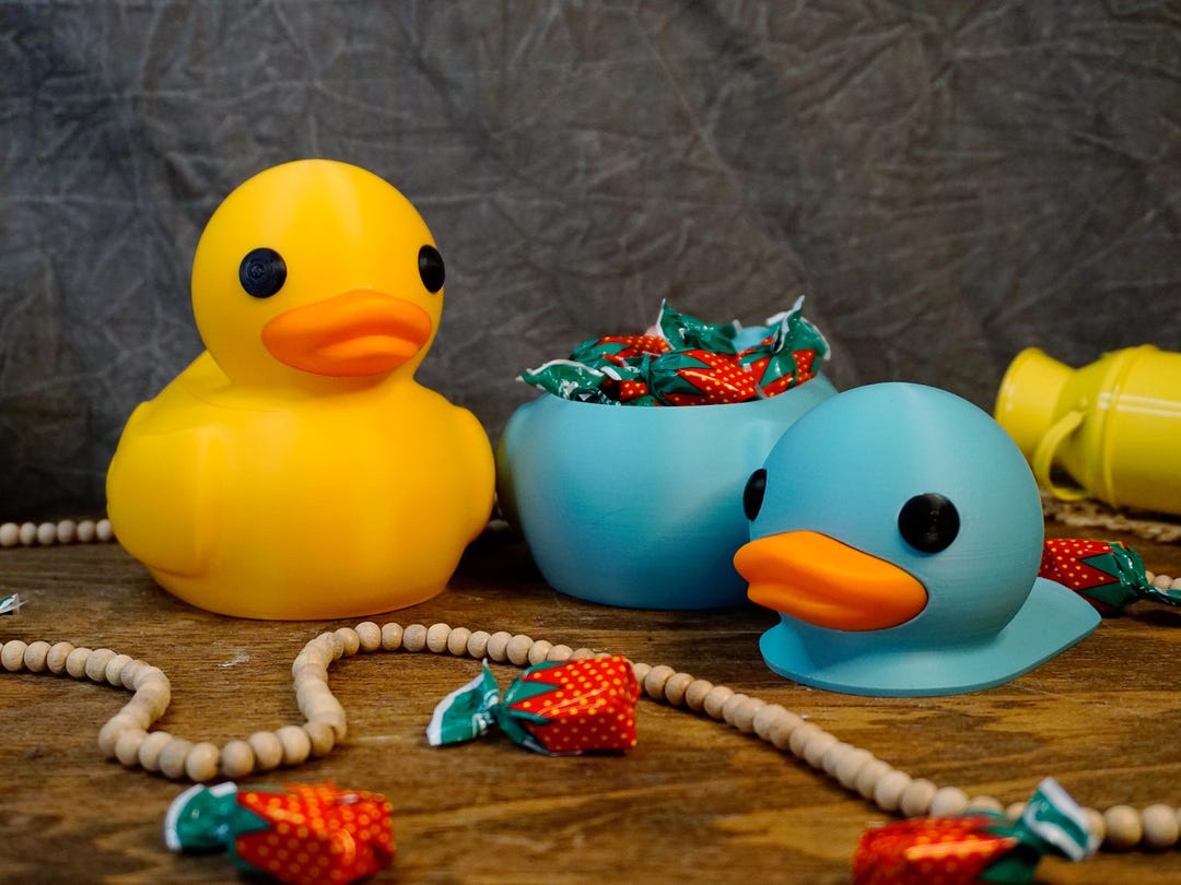 Cute Rubber Duck Desk Candy Dish, Office Organizer, Fun Gift for ...