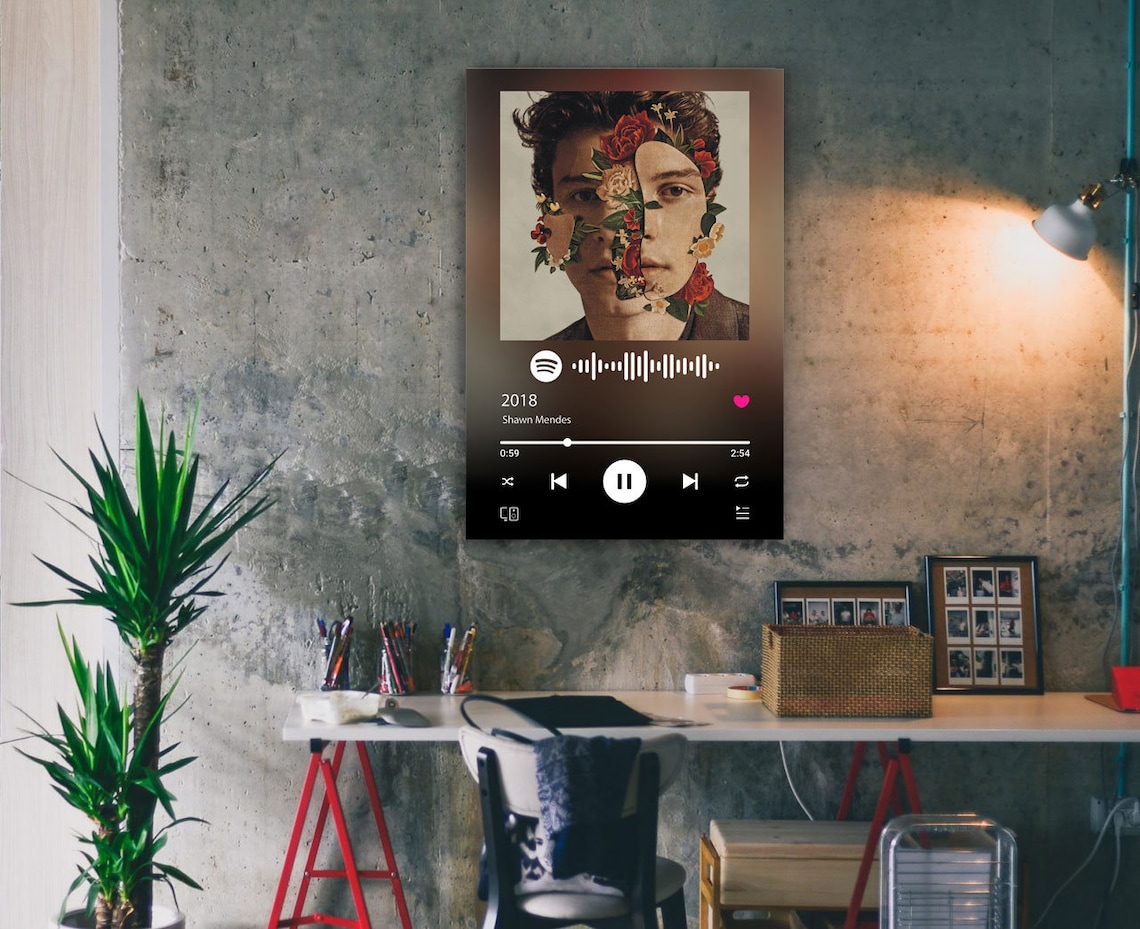 Custom Spotify Song Poster Your Custom Image Favourite Song | Etsy