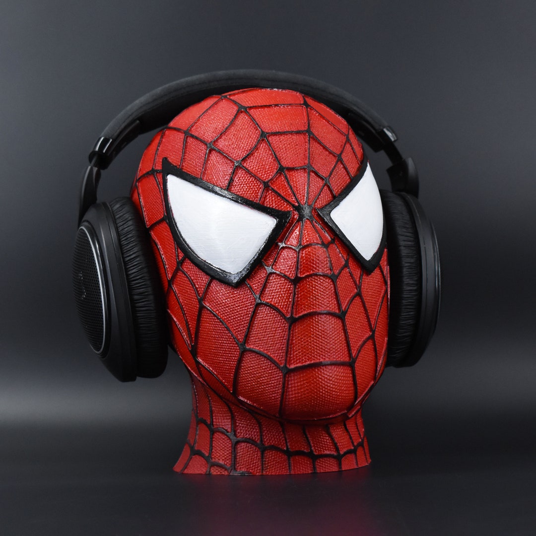 Spiderman Headphone Stand 3D Printed Customizable Colors Hand-painted Option Gaming & Audio ...