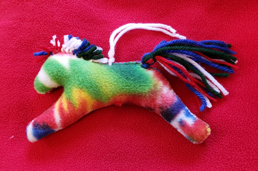 Coat of Many Colors Pony Stuffed Fleece Pony Hanging Ornament ...