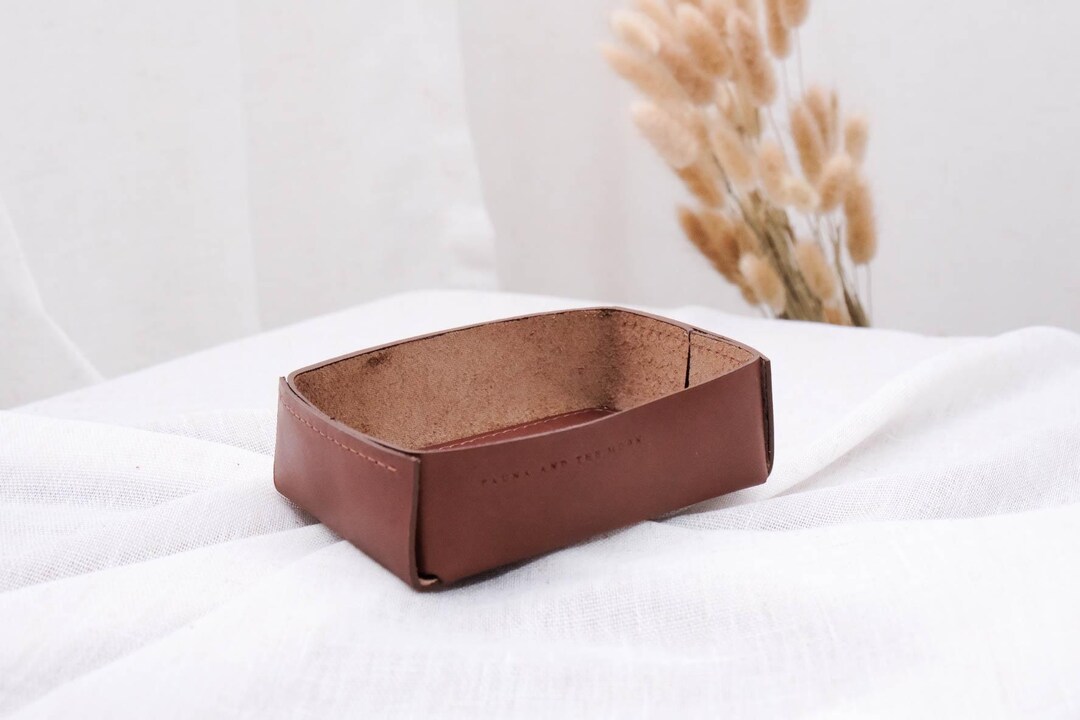 Leather Catch-all Tray | Valet Tray for Keys, Wallet, Accessories ...