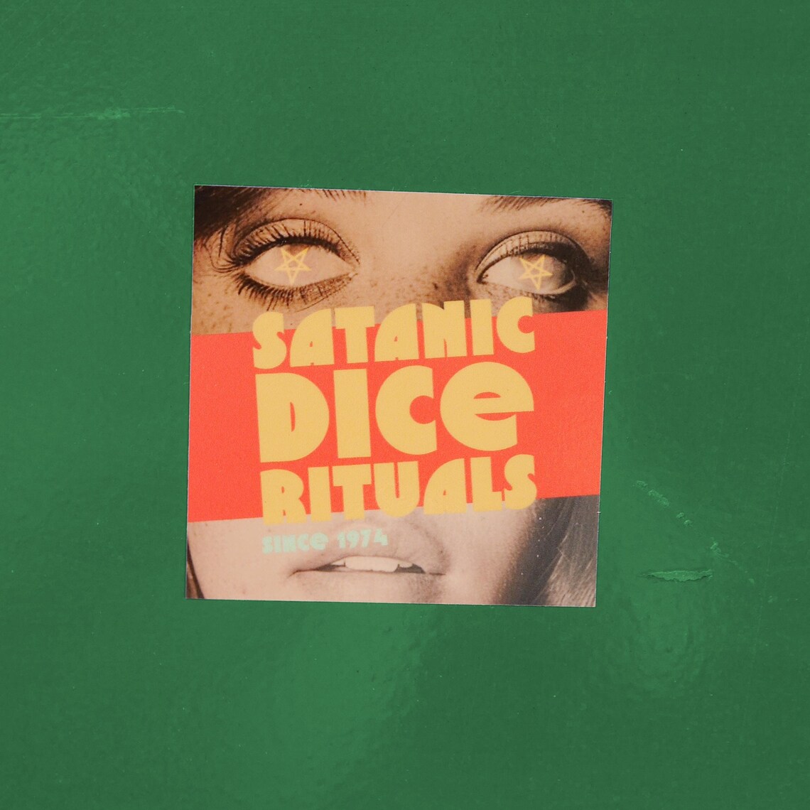 Pen & Paper Sticker, Retro Satanic Dice Rituals Funny Sticker 70s 80s ...