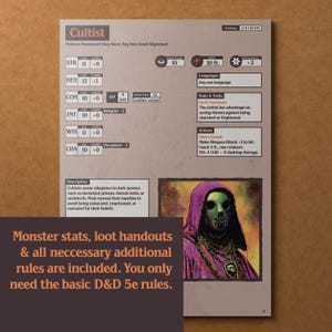 Dnd Adventure One Shot - Horror Halloween Story - Compatible With 2024 ...
