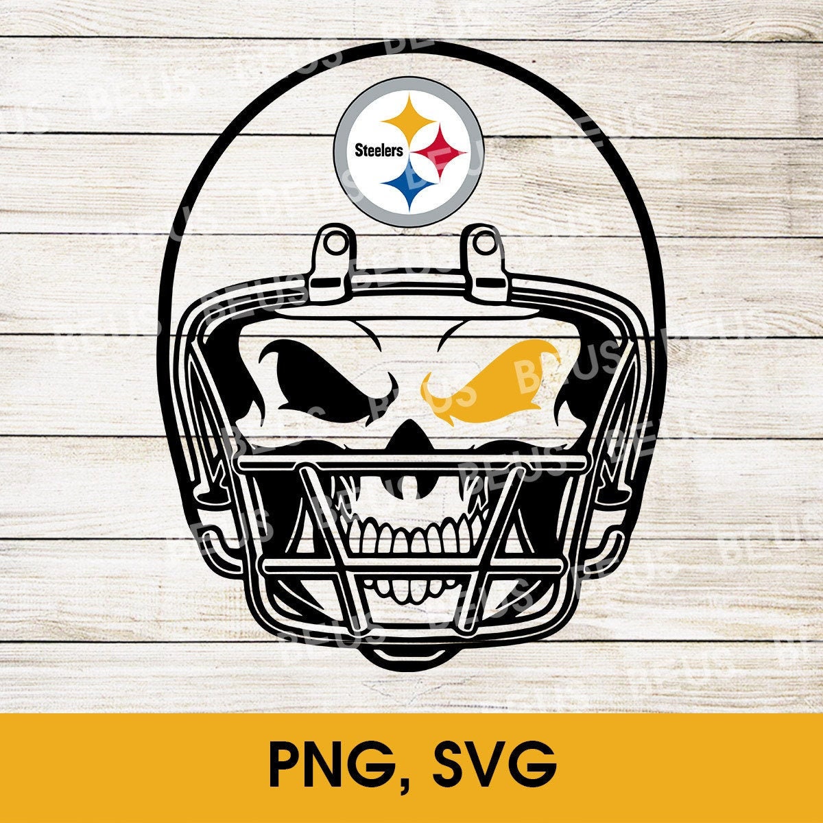 Pittsburgh Steelers Skull PNG file SVG File Download | Etsy
