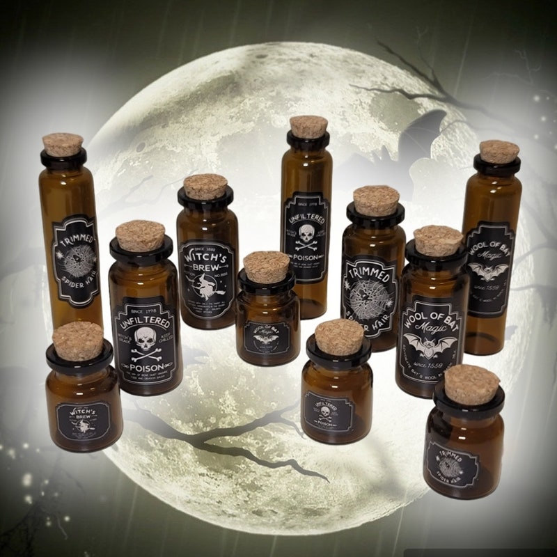 Mini Potion Bottle Labels - Etsy