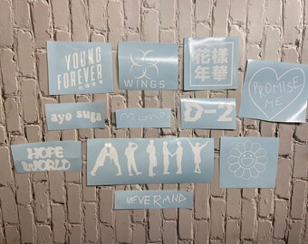Bts Vinyl Car Decal - Etsy