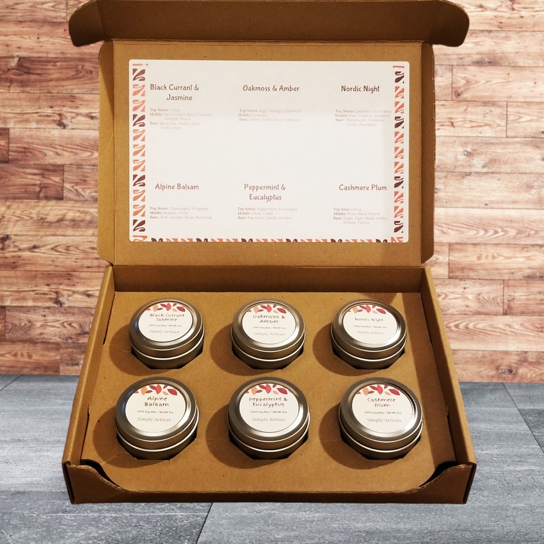 2oz Scented Six Candle Sampler Gift Set - Etsy