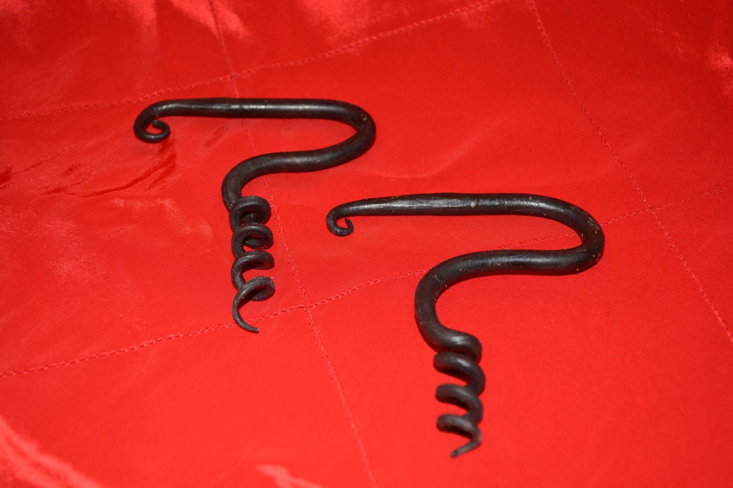 Hand Forged Corkscrew Left or Right Handed Custom Made Bottle - Etsy