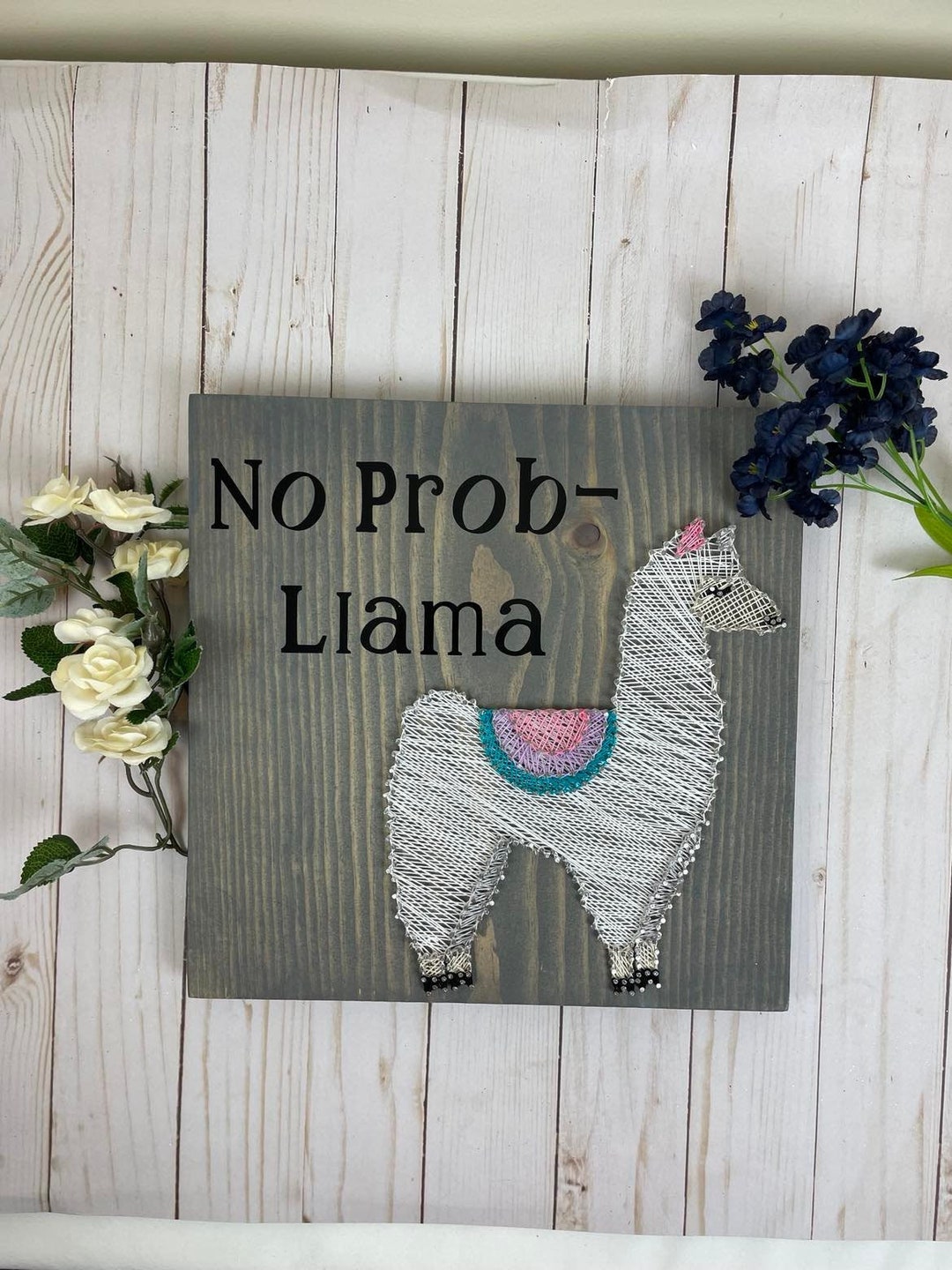 Llama String Art; No Prob-laama - Etsy