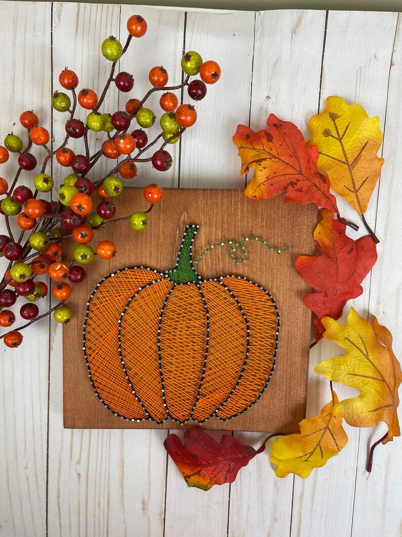 Pumpkin String Art; Fall Decor - Etsy