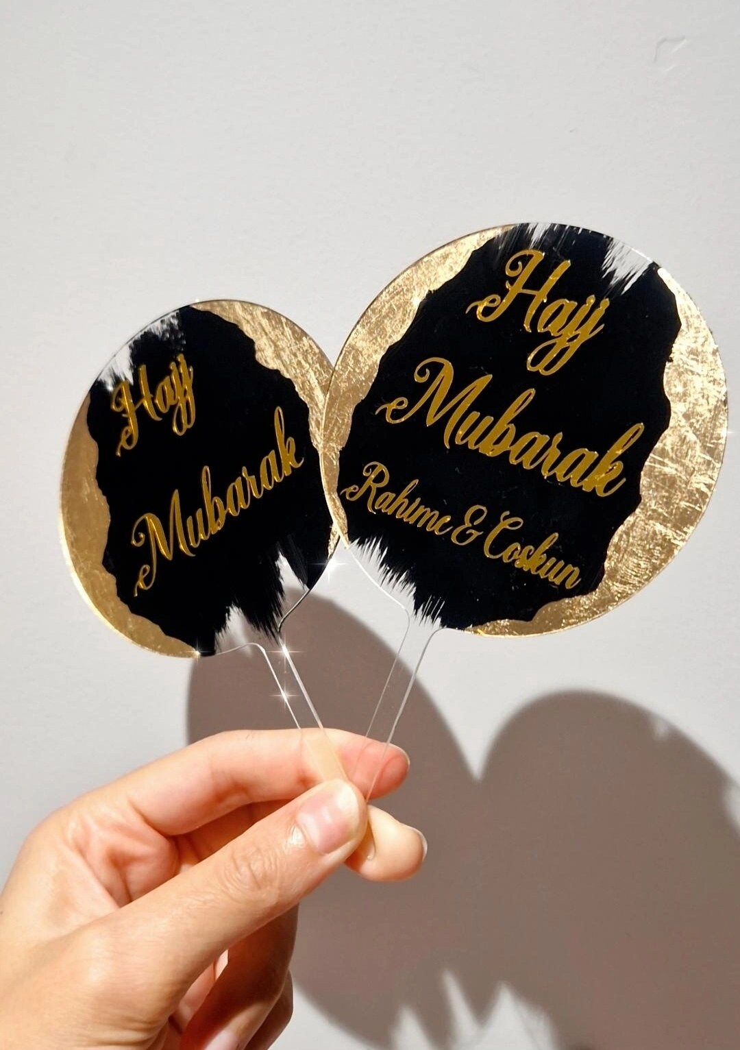 Hajj Mubarak Cake Topper, Islamic Cake Topper, Personalised Hajj Topper ...