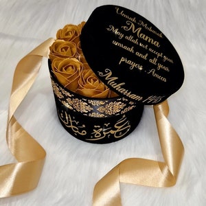 Personalised Umrah Gift Box, Umrah Gift, Forever Roses Gift Box,islamic ...
