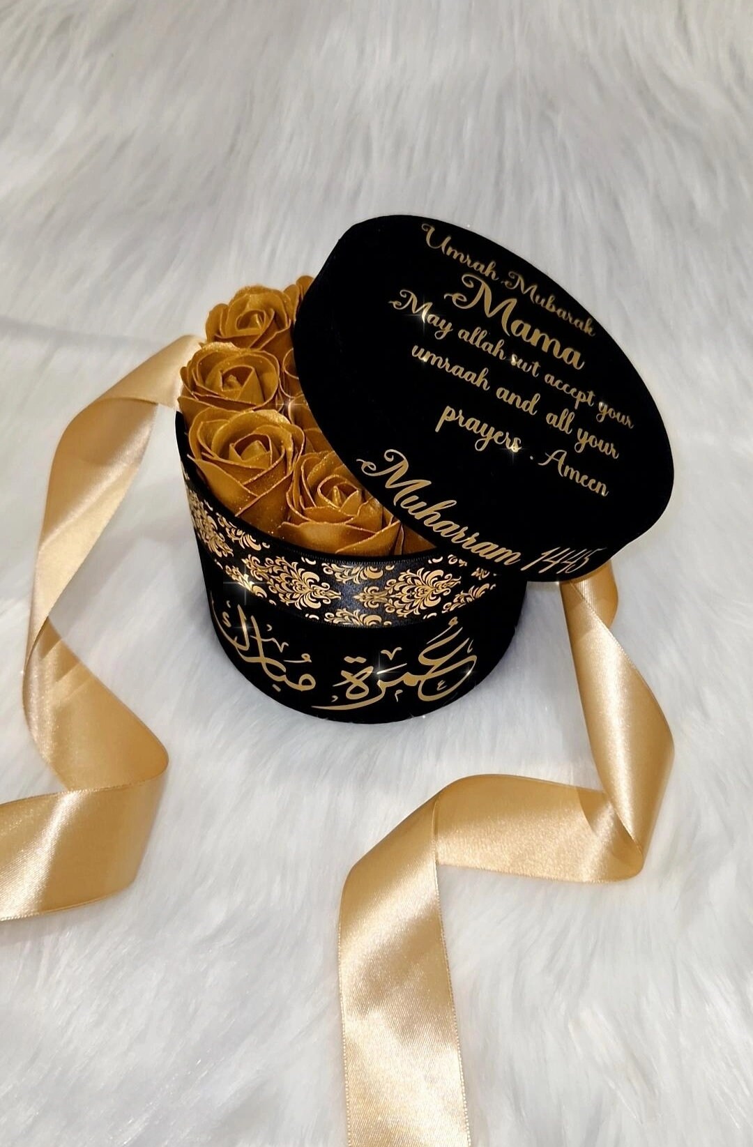 Personalised Umrah Gift Box, Umrah Gift, Forever Roses Gift Box,islamic ...