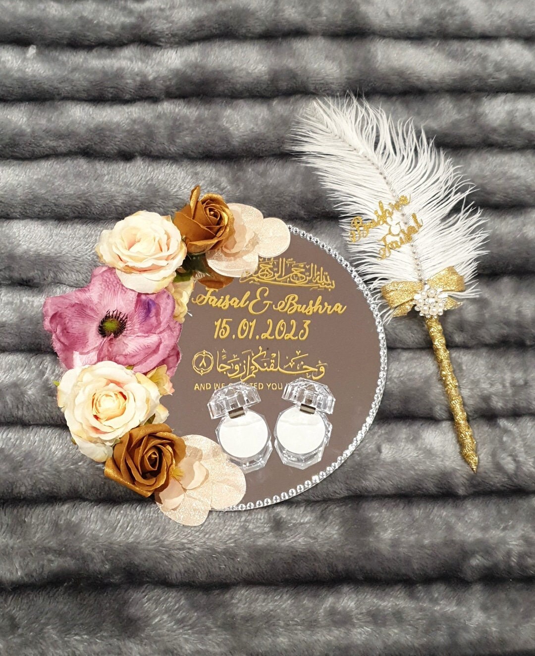 Nikah Ring Trayqabool Hai Pen Engagement Ring Traywedding - Etsy UK