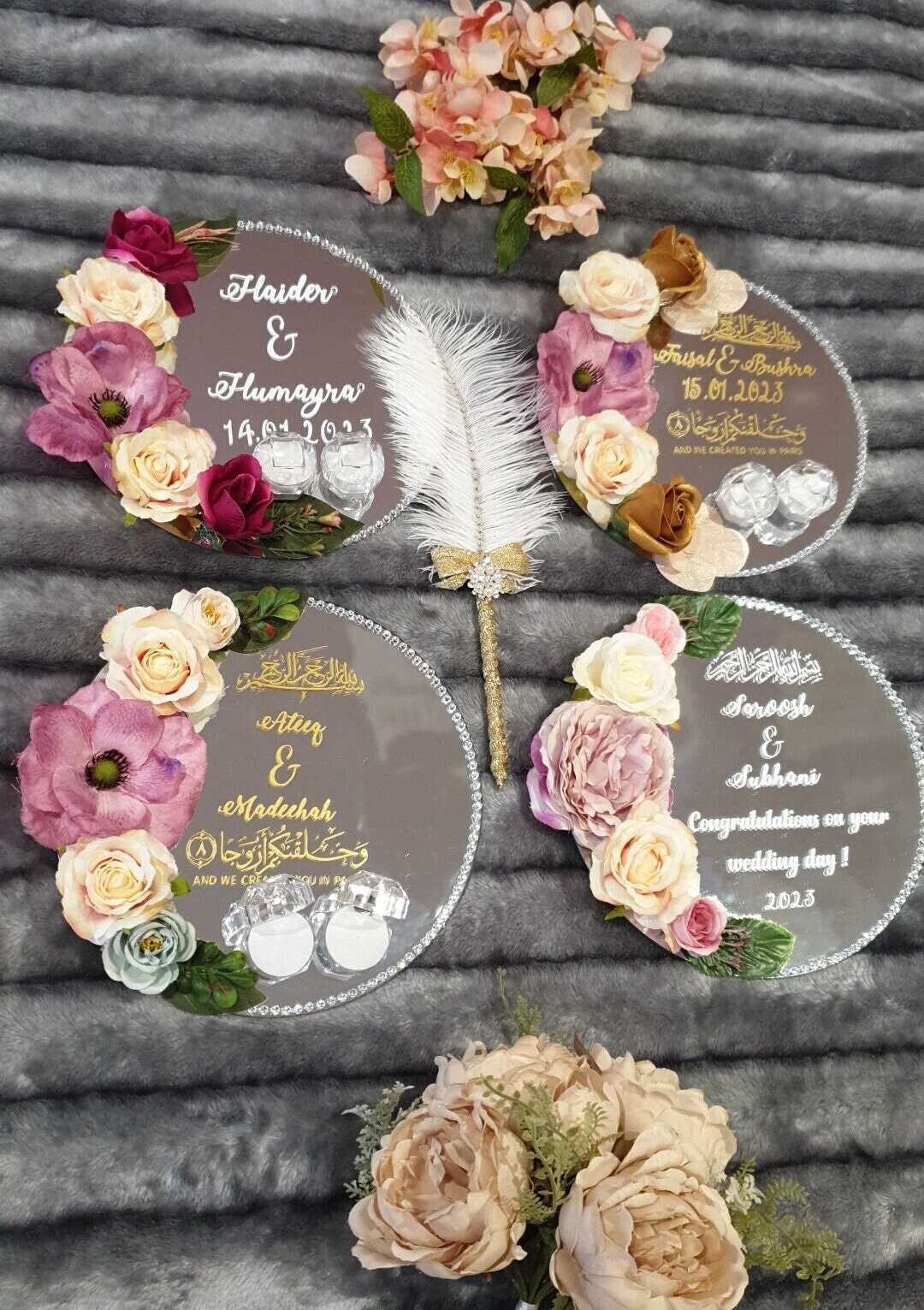 Nikah Ring Tray,qabool Hai Pen, Engagement Ring Tray,wedding Signature ...