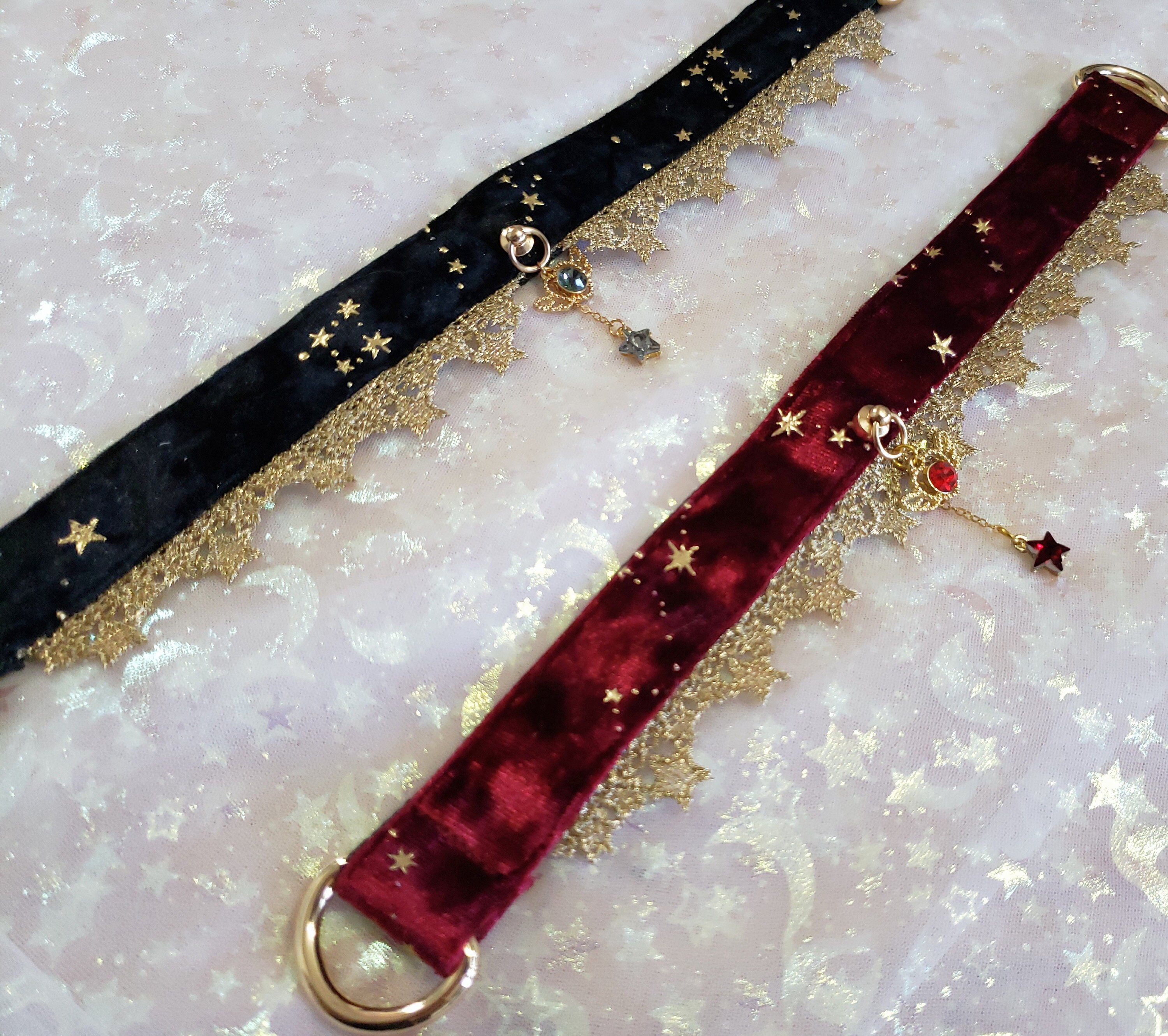 Mystic Night Collar Gilded Galaxy Star Constellations - Etsy