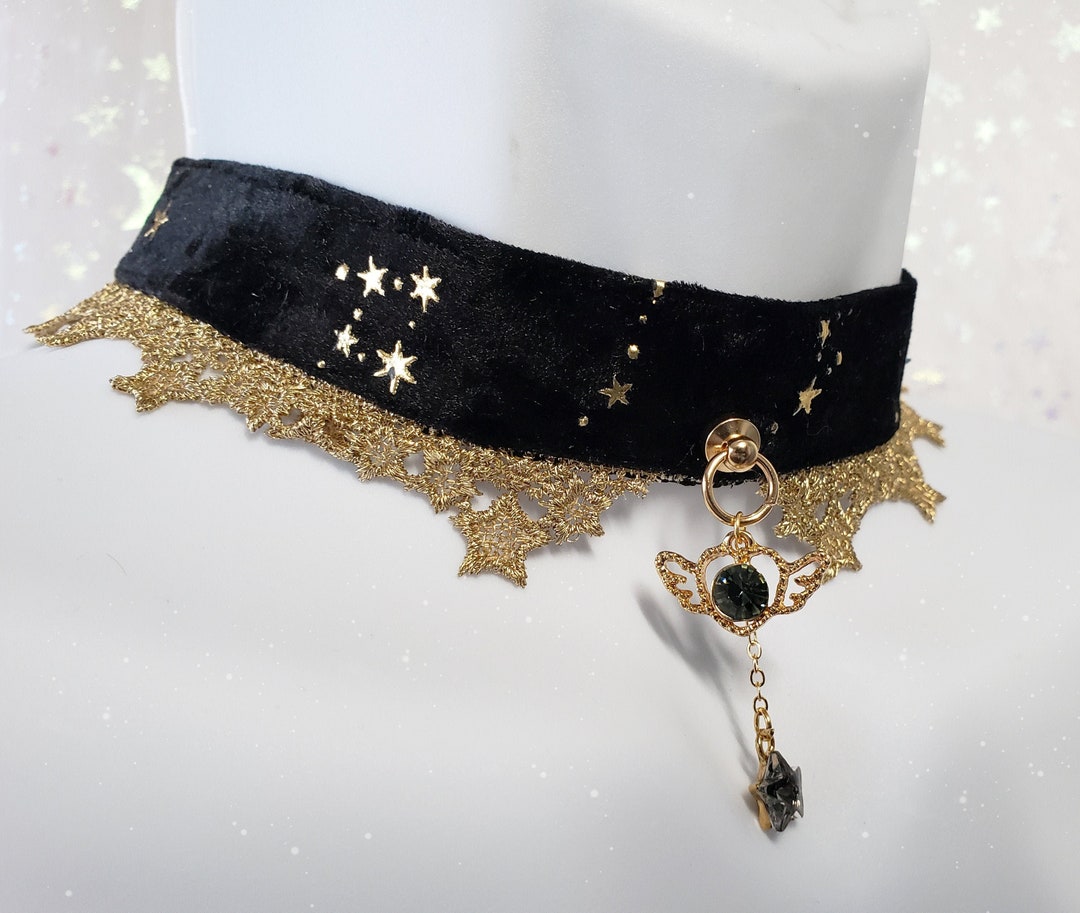 Mystic Night Collar | Gilded Galaxy Star Constellations Magical Girl ...