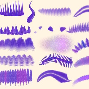 80 Procreate Feather Brushes, Procreate Animal Stamps Set ,procreate ...