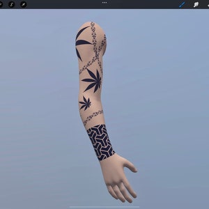 Procreate 3D Arm Model: Tattoo Design (4 Object Models) - Etsy