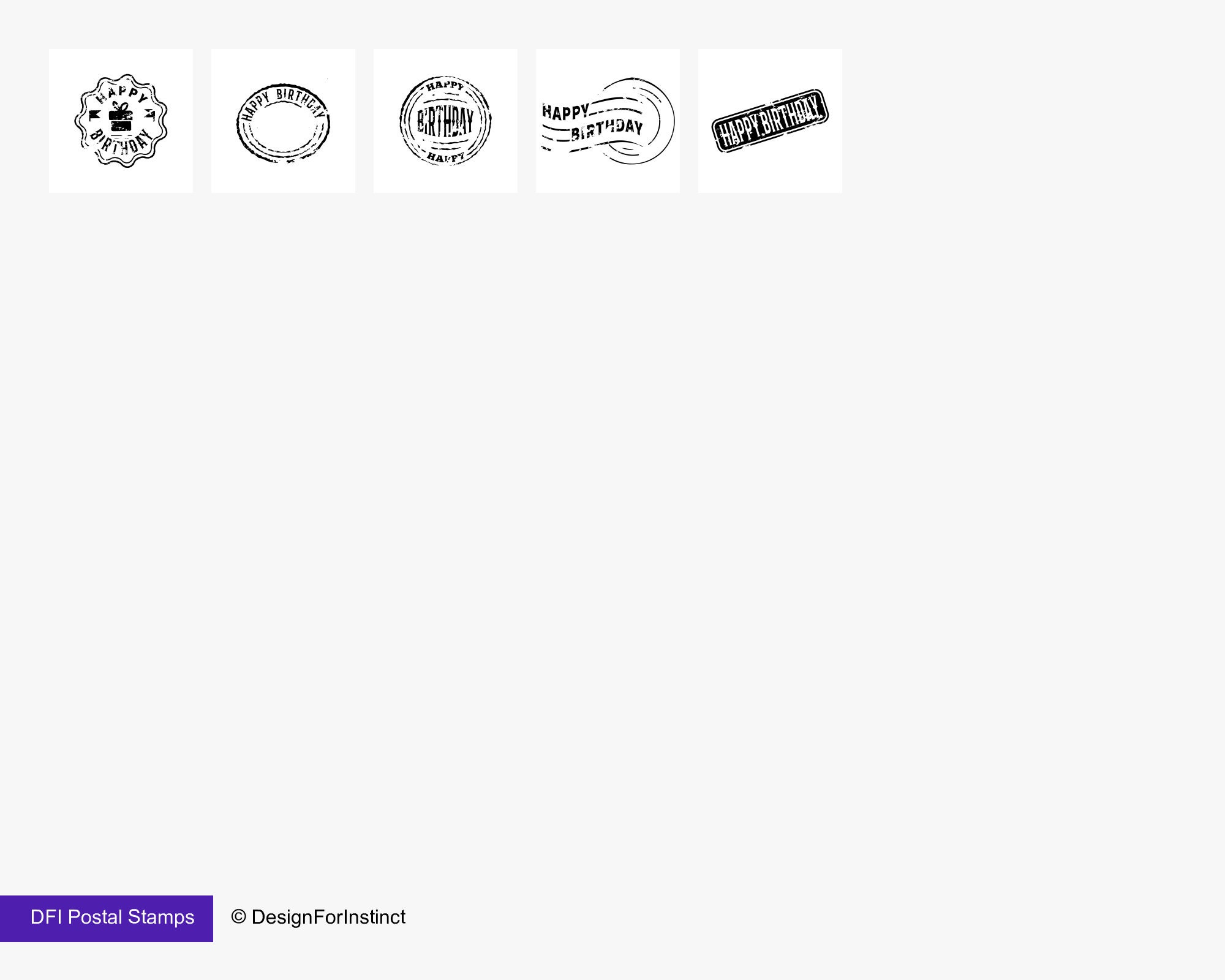 Passport Stamps Procreate Postal Stamp Set stamps | Etsy