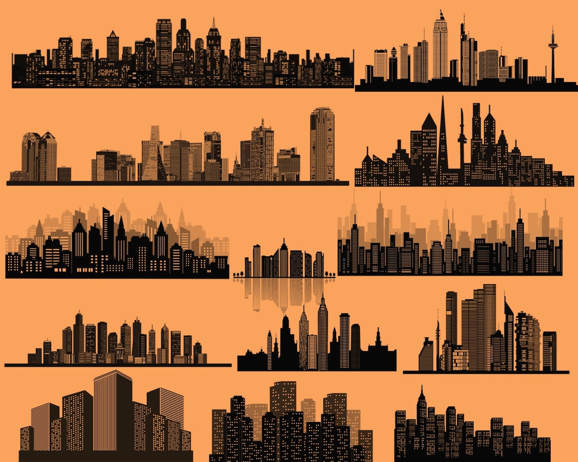130 Procreate Cityscapes Brushes Bundle City Skyline Brush - Etsy