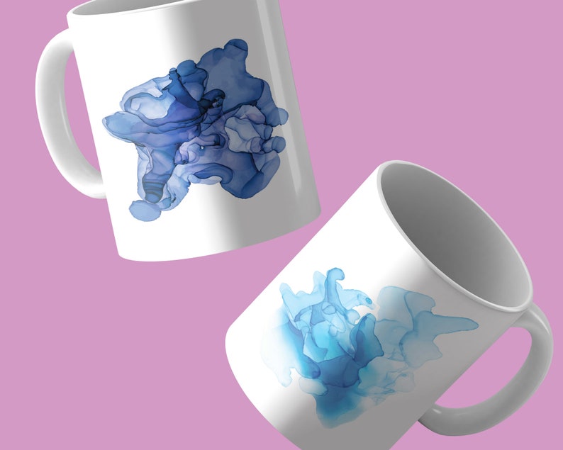 10 Stylish Alcohol Ink Vector SVG Design Alcohol Ink Digital | Etsy