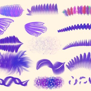 80 Procreate Feather Brushes, Procreate Animal Stamps Set ,procreate ...