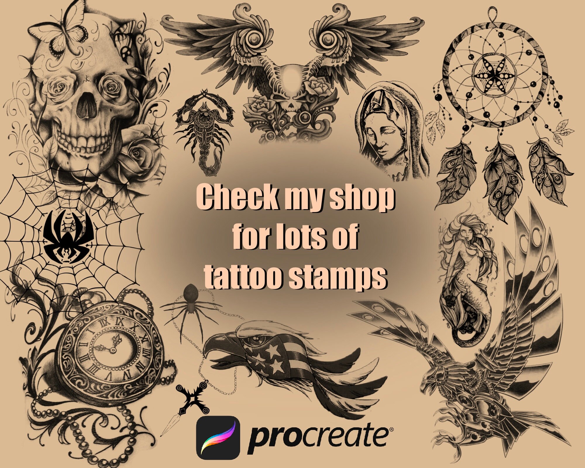 Procreate 3D Human Model Set: Tattoo Design (digital Download) - Etsy