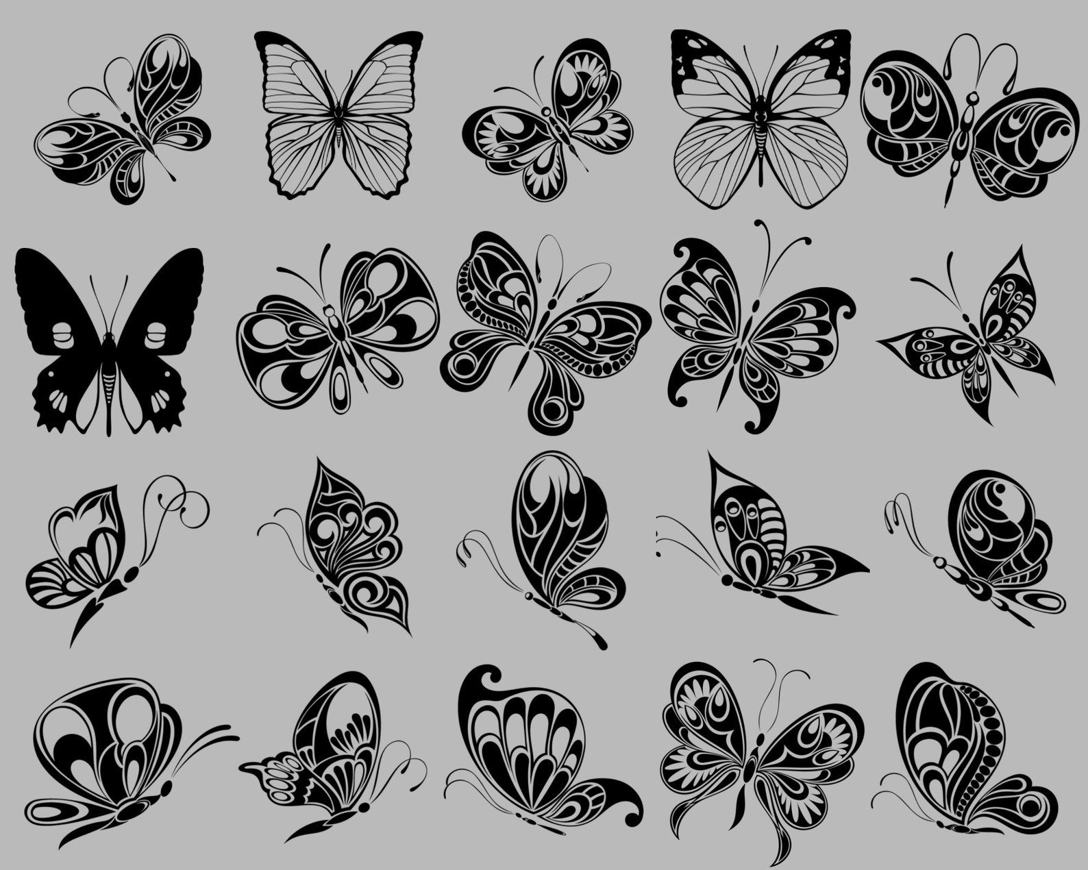 150 Butterfly Procreate Stamps Insect Procreate Stamps - Etsy