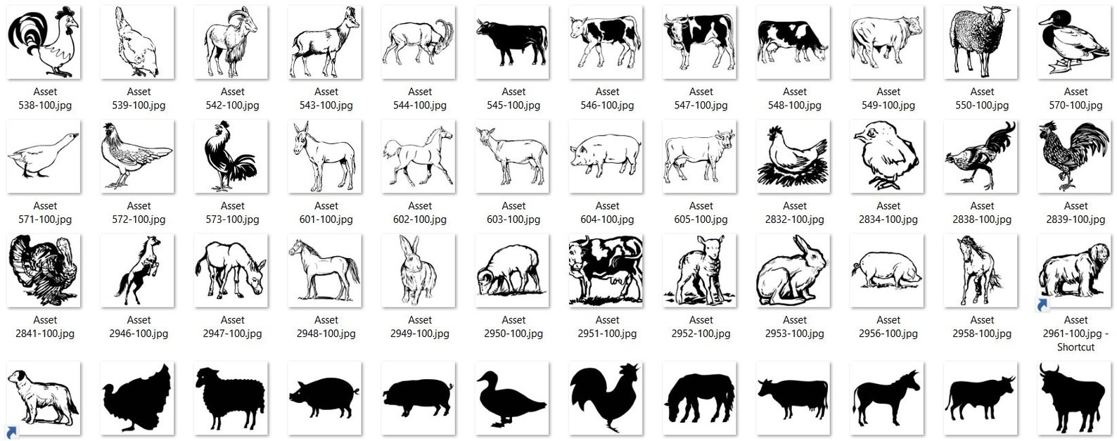 220 Procreate Farm Animals Stamps Barn Animals for Procreate - Etsy