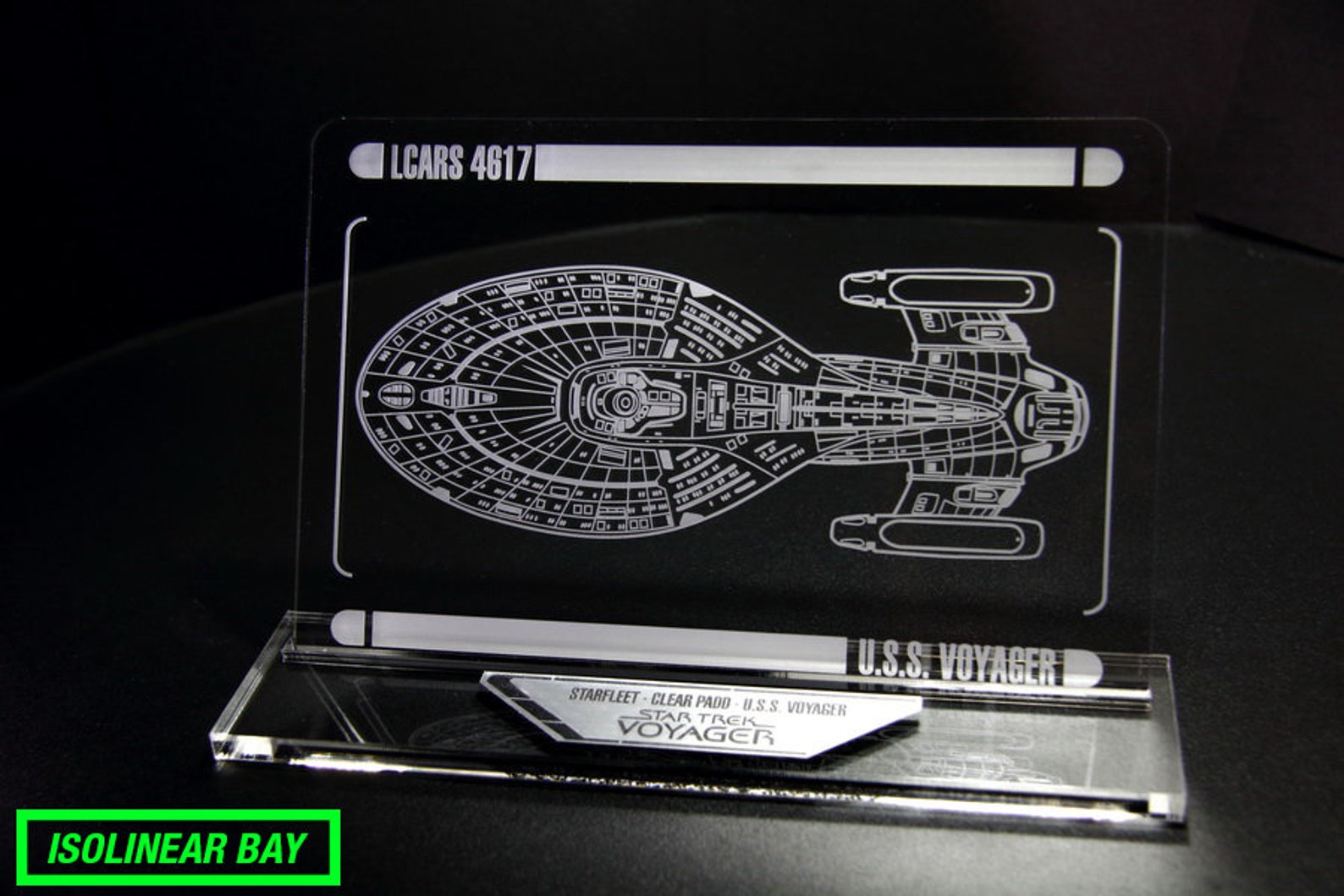 Star Trek Padd Voyager Clear Padd | Etsy