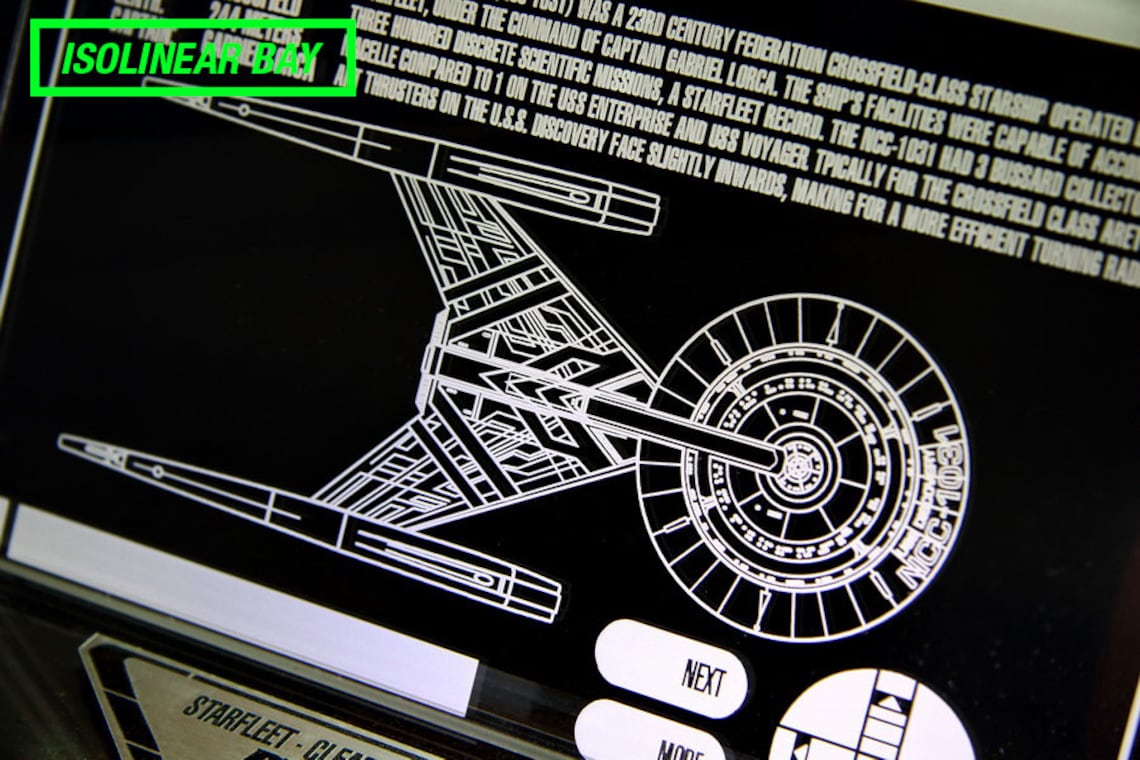 Star Trek Padd Discovery Clear Padd | Etsy