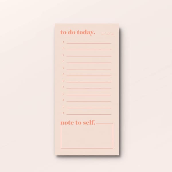Weekly Planner Notepad A4 Tear off Pad Pink 50 Pages Organisation ...