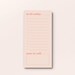 Weekly Planner Notepad A4 Tear off Pad Pink 50 Pages Organisation ...